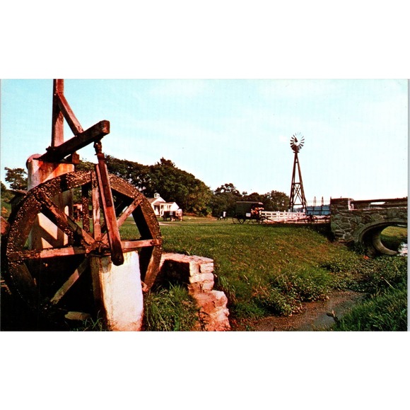 None | Other | Amish Water Wheel Pennsylvania Dutch Country Postcard ...